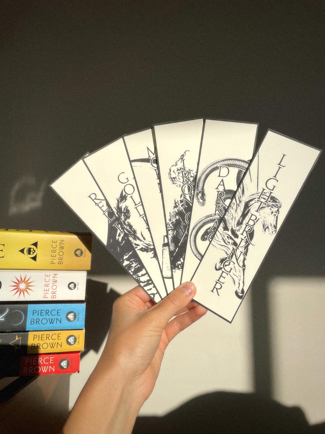 Set of 6 Printable Red Rising Bookmarks - Etsy