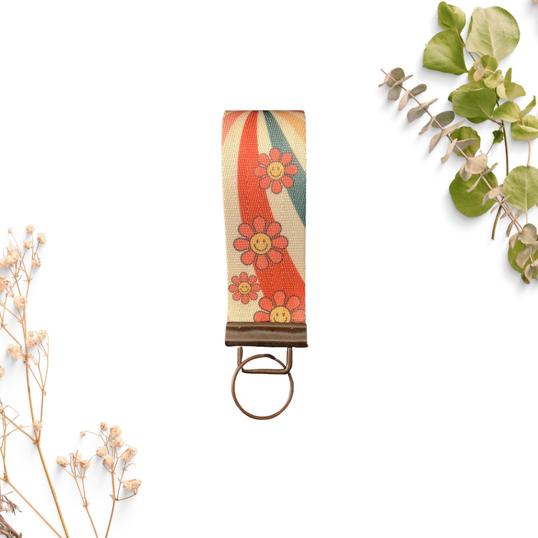 Handmade Polyester Wrist Keychain Lanyard, Customizable Key Fob ...