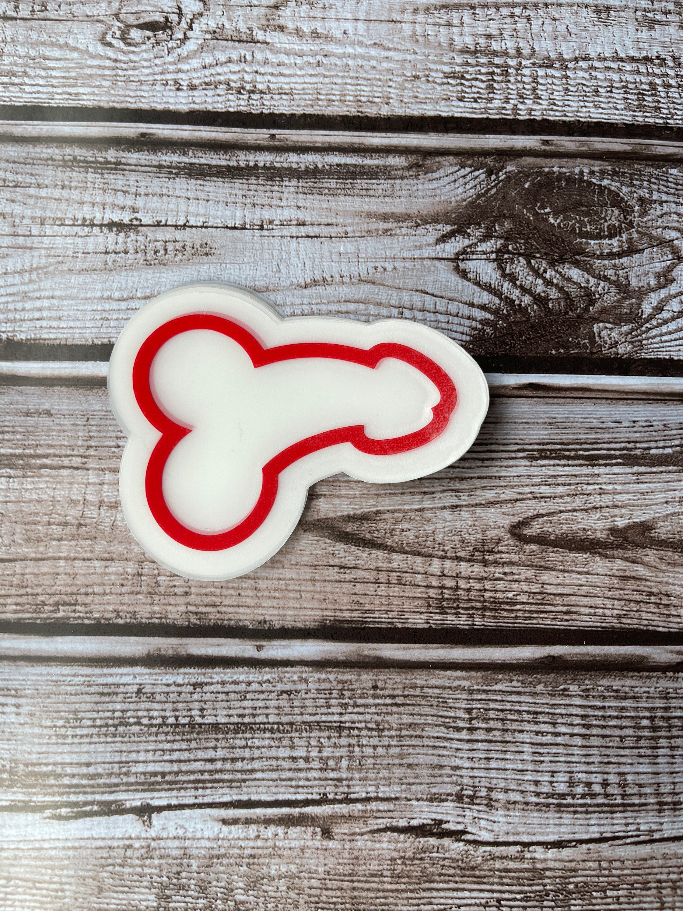 Penis Prank Decals 5pk-red - Etsy