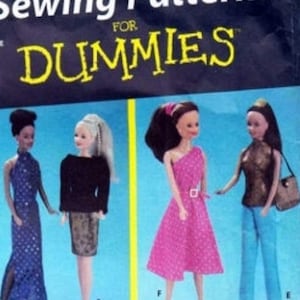 Sewing Patterns for Dummies 11 1/2 Inch Barbie Doll Fashion - Etsy