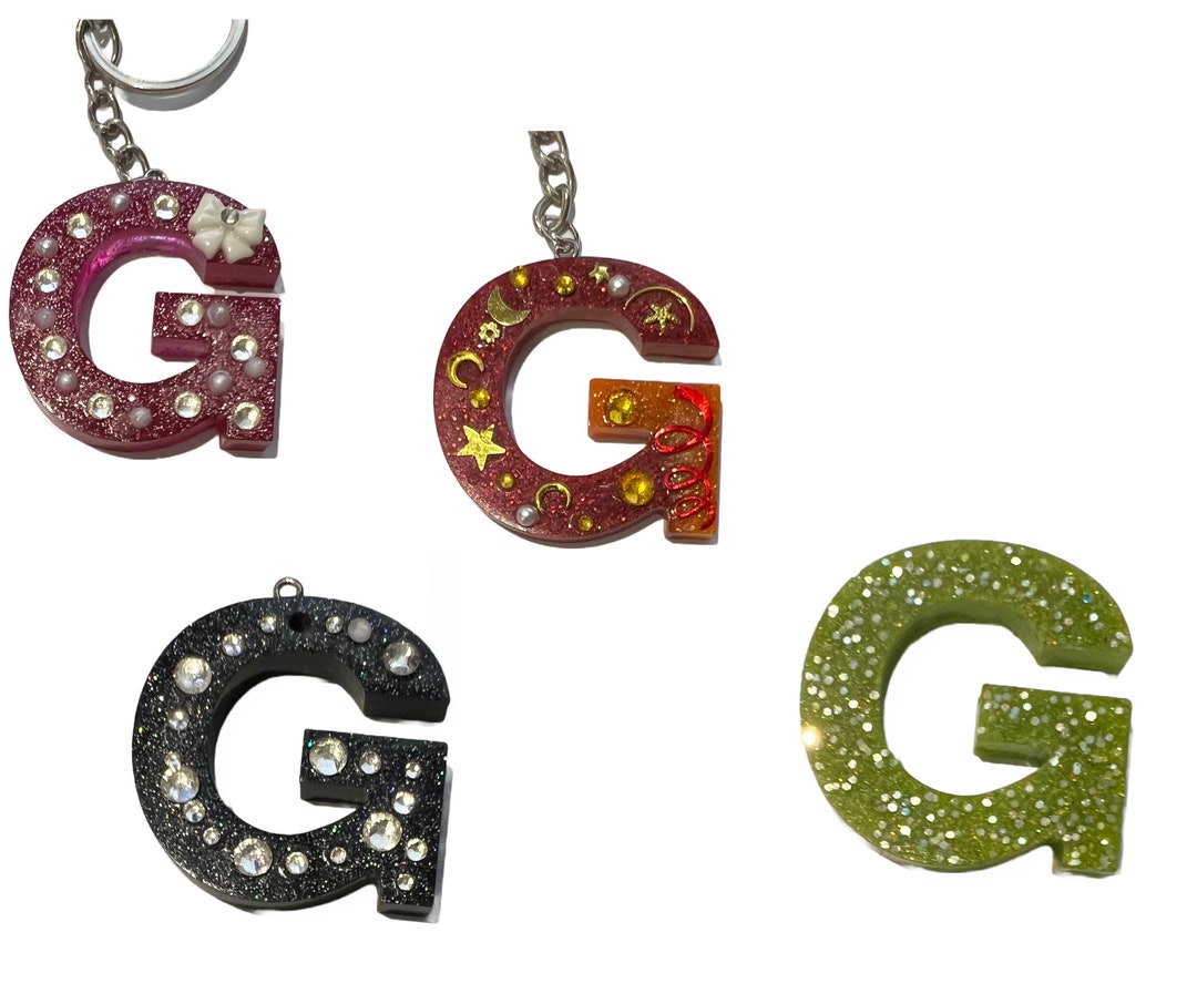 G Alphabet Numbers Keyring YOUR Design - Etsy