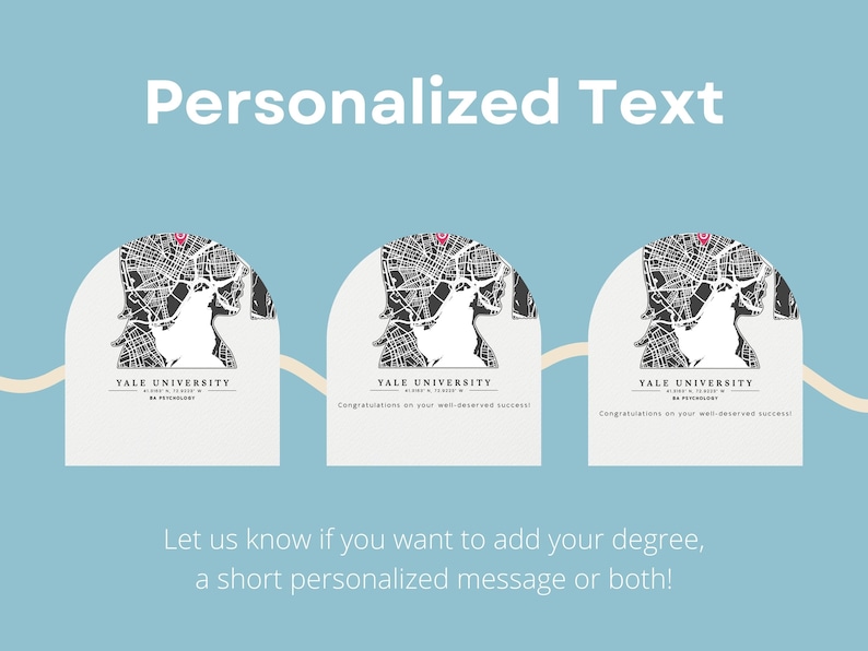 Graduation Map Print for Her Graduation Gift for Him - Etsy