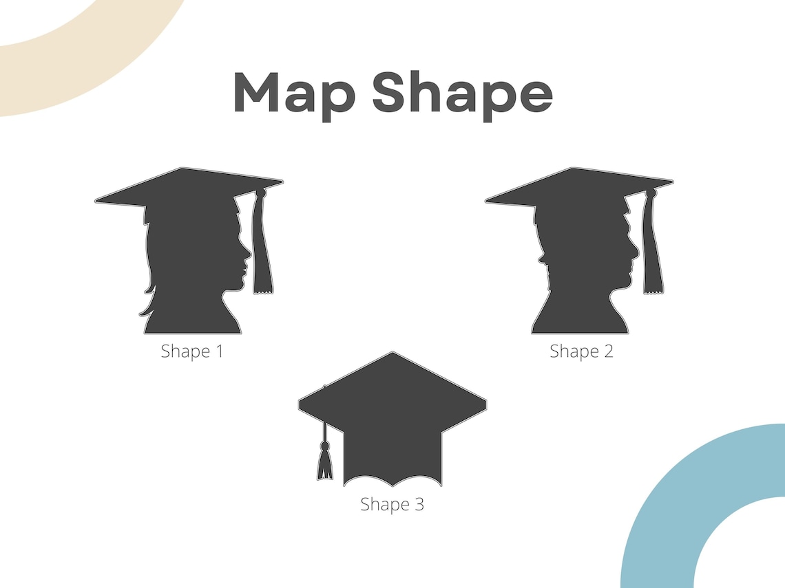 Graduation Map Print for Her Graduation Gift for Him - Etsy