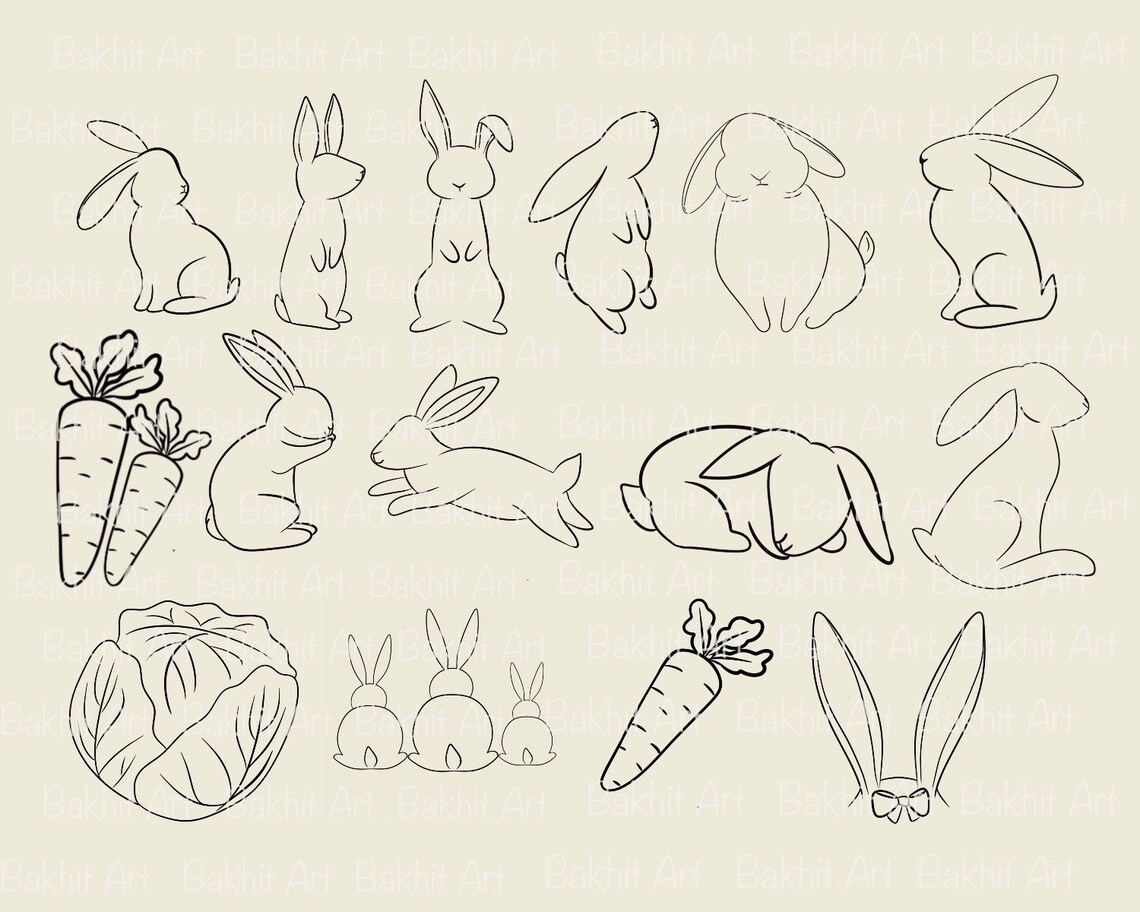 Bunny Svg Rabbit Svg Bunny Christmas Rabbit Ears Christmas Svg Files ...