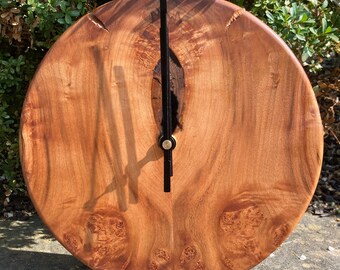 Maple Burl Resin Sculpture Clock Live Edge Battery Powered - Etsy