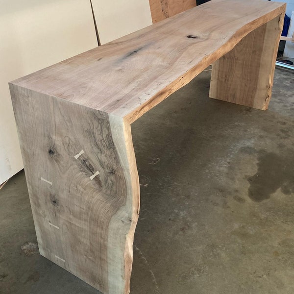 Waterfall Edge Bar Table - Etsy