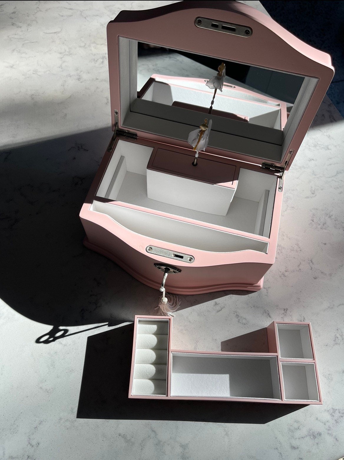 Large Luxury Pink Personalised Jewellery Box With Tassle Key - Etsy ...