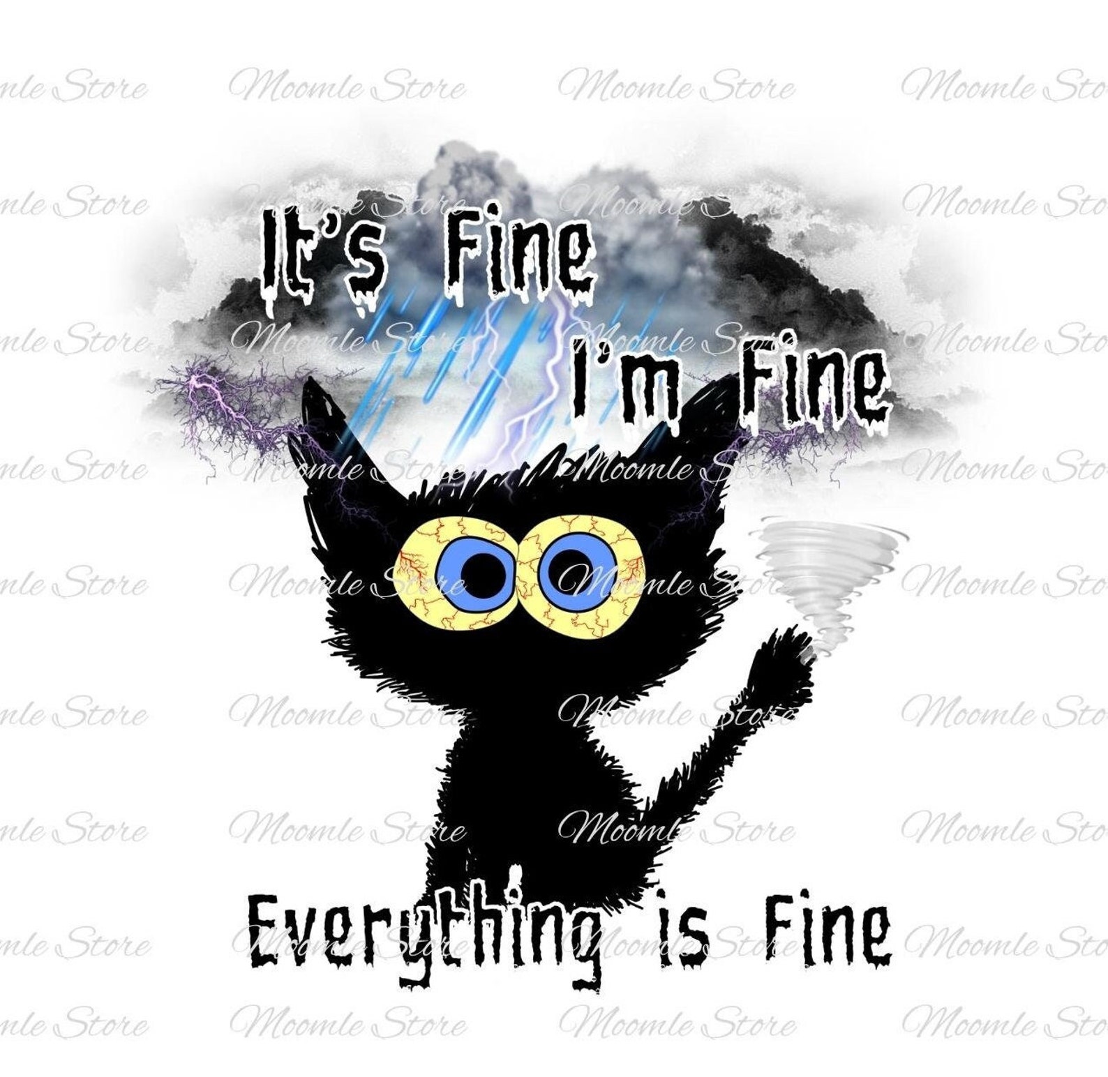 I'm Fine PNG it's Fine Everything is Fine PNG - Etsy