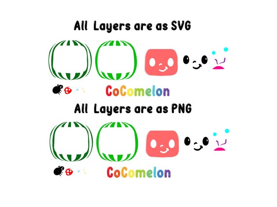 Melon SVG All Layers SVG and Png | Etsy