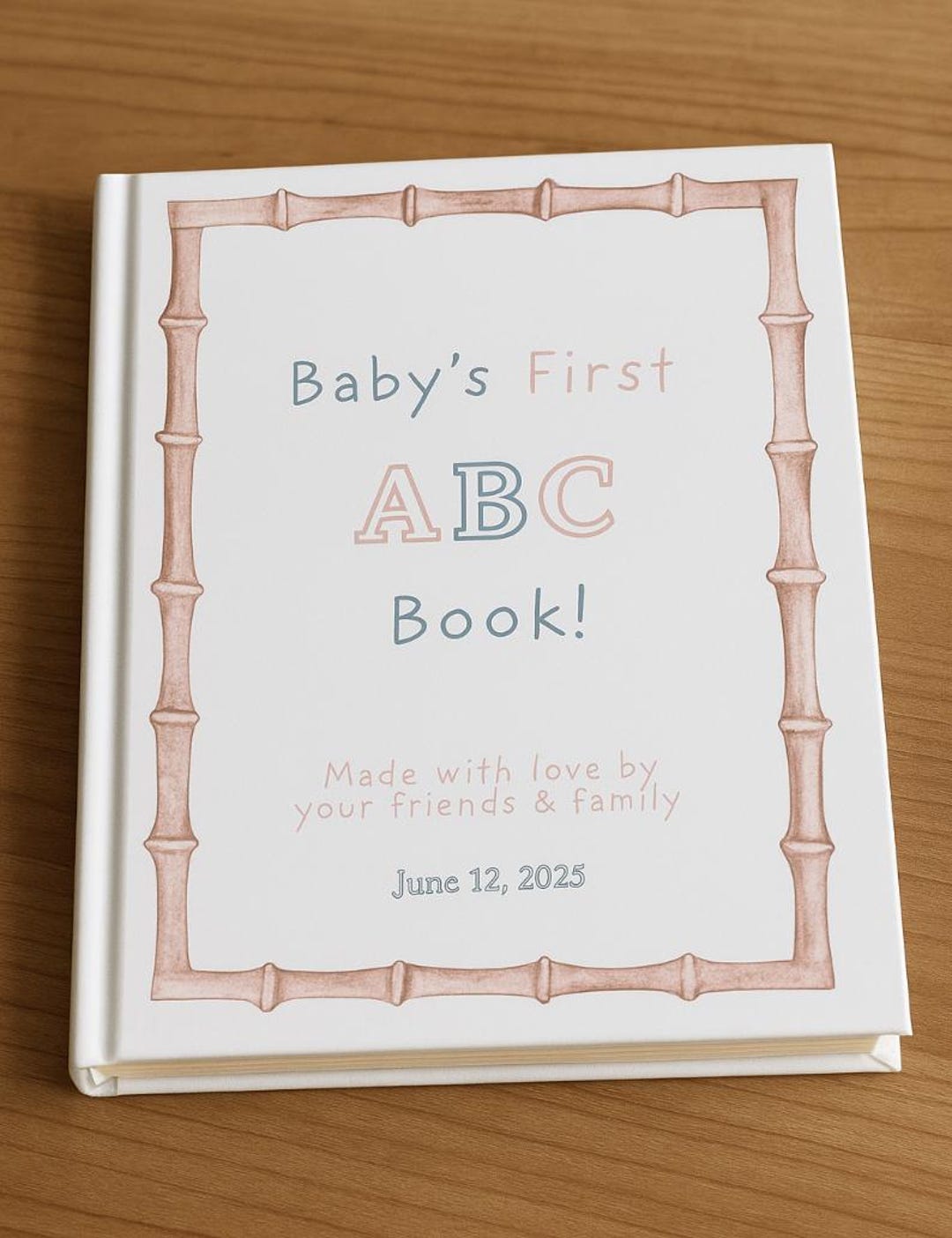 First ABC Book Digital Template | Baby Shower Guest Book Idea | DIY ...