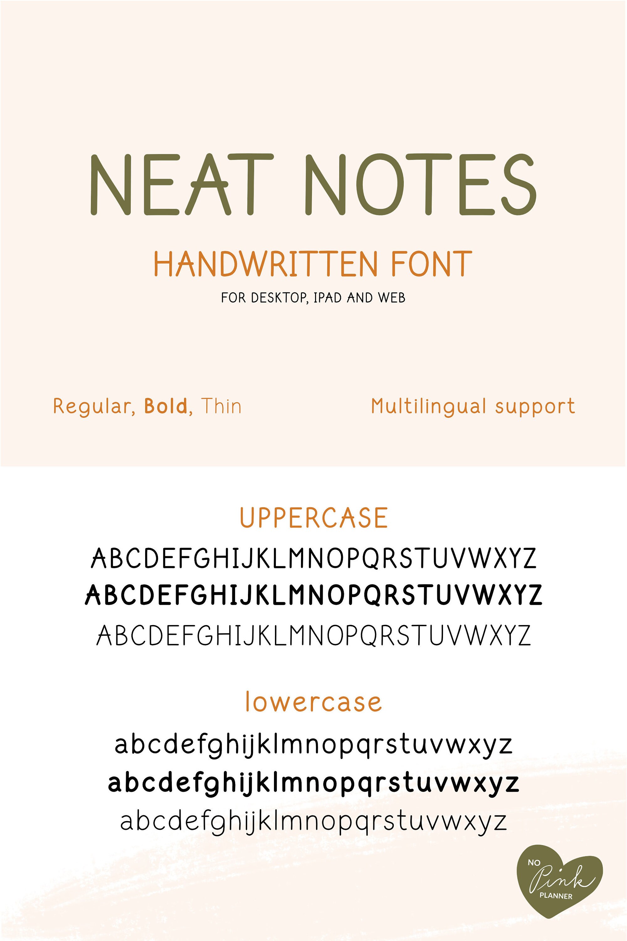 Neat Handwritten Notes