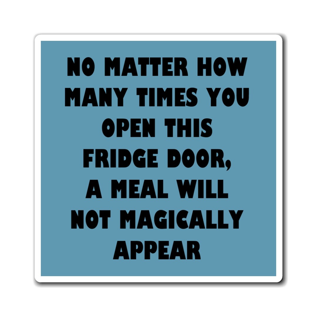 Funny Kitchen Refrigerator Magnet - Etsy