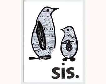 Penguins Big Sister - Etsy