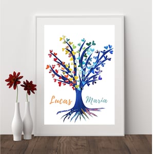 Family Tree Print, Free Personalized Tree of Life, Custom Family Tree ...