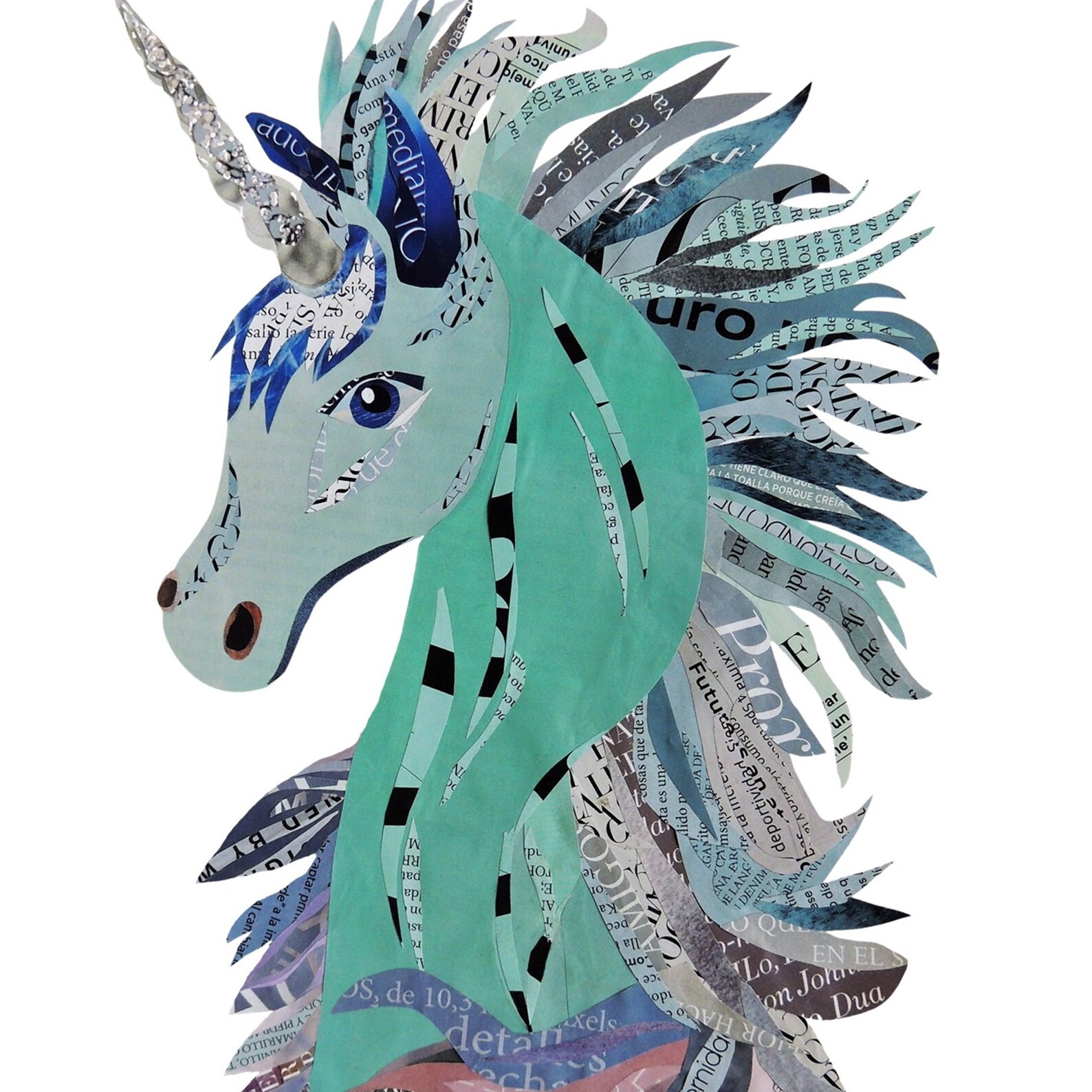 Mythical Creature Fantasy Art Print, Unicorn Wall Art as Girl Room ...