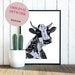 Cow Picture, Collage Wall Art for Rustic Home Decor, Cow Art Print for ...