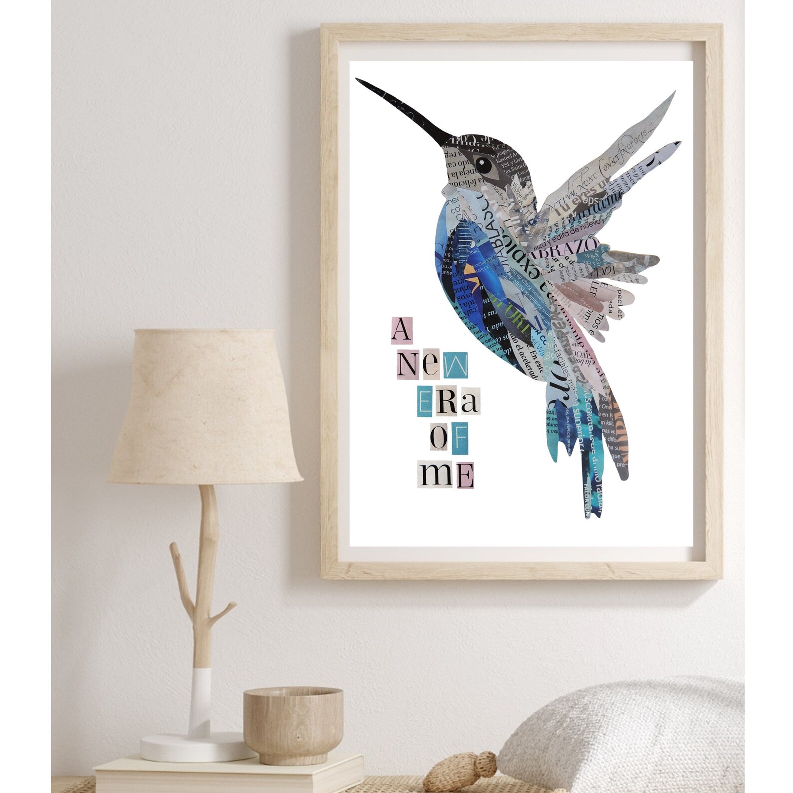 Hummingbird Art as New Beginning Gift, New Chapter Women Empowerment ...