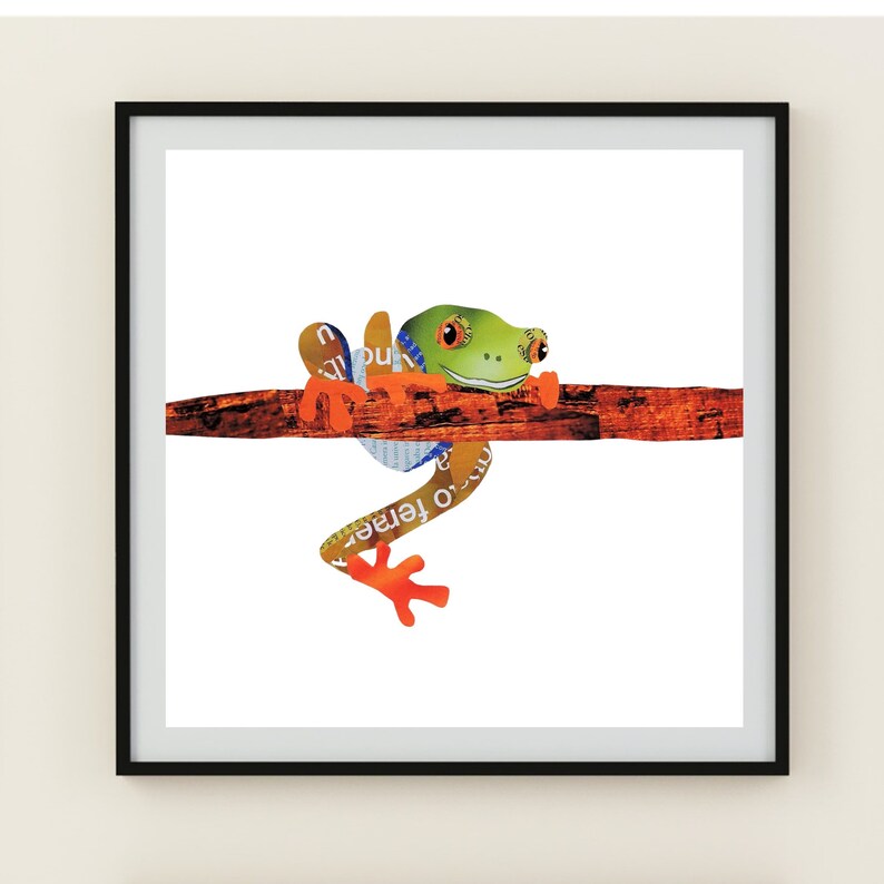 Set of 3 Cute Frog Wall Art, Nursery Wall Decor, Frog Decor From ...