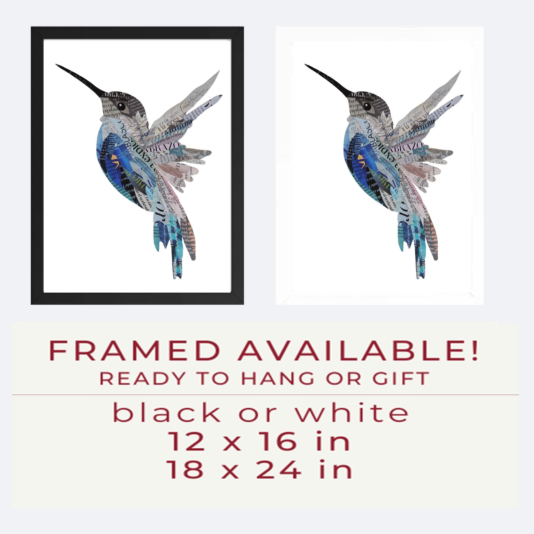 Hummingbird Print Bird Art Print Nursery Decor Bird Wall - Etsy