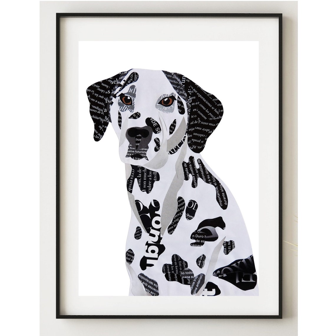 Greyhound Art Dog Aesthetic Wall Art Collage Dog Portrait | Etsy