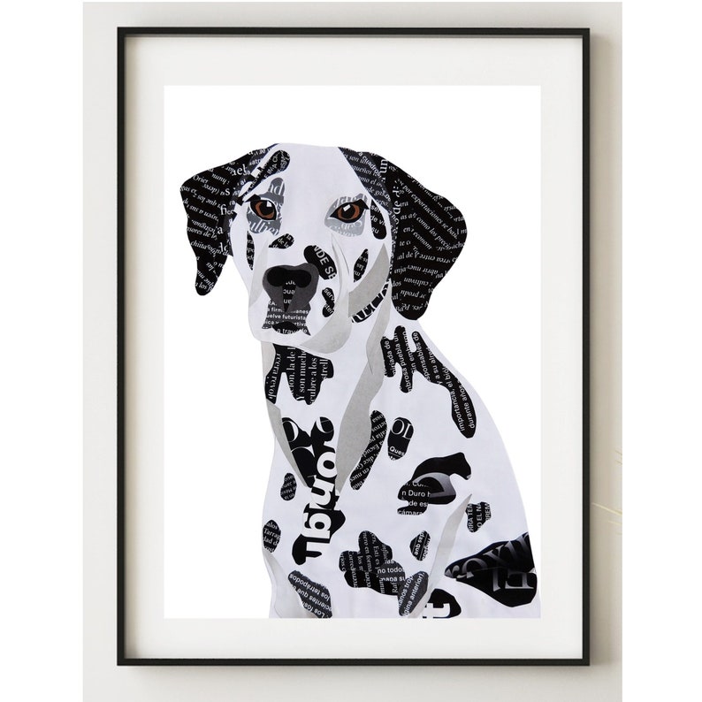 Greyhound Art, Dog Aesthetic Wall Art Collage, Dog Portrait Print Decor ...