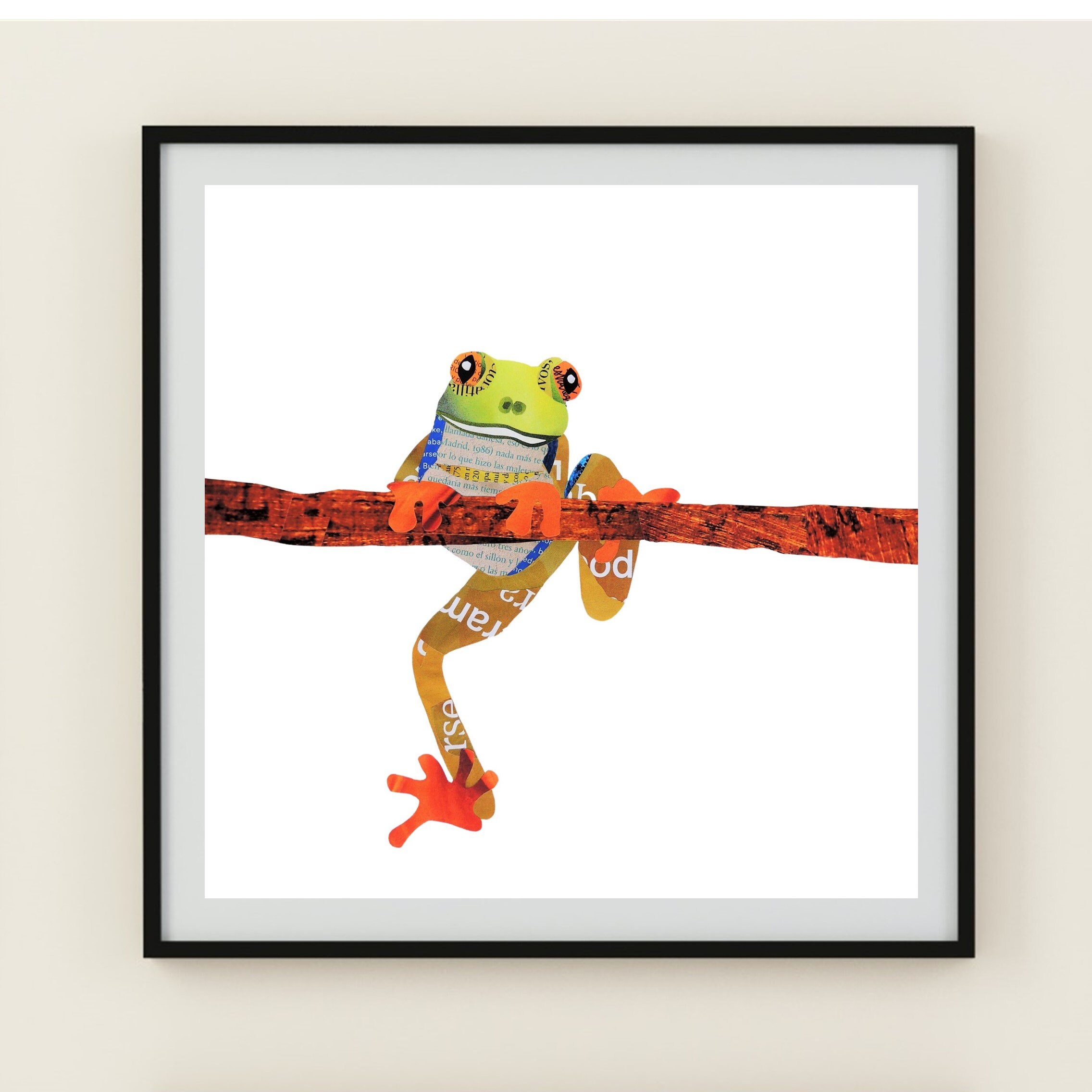 Set of 3 Cute Frog Wall Art, Nursery Wall Decor, Frog Decor From ...