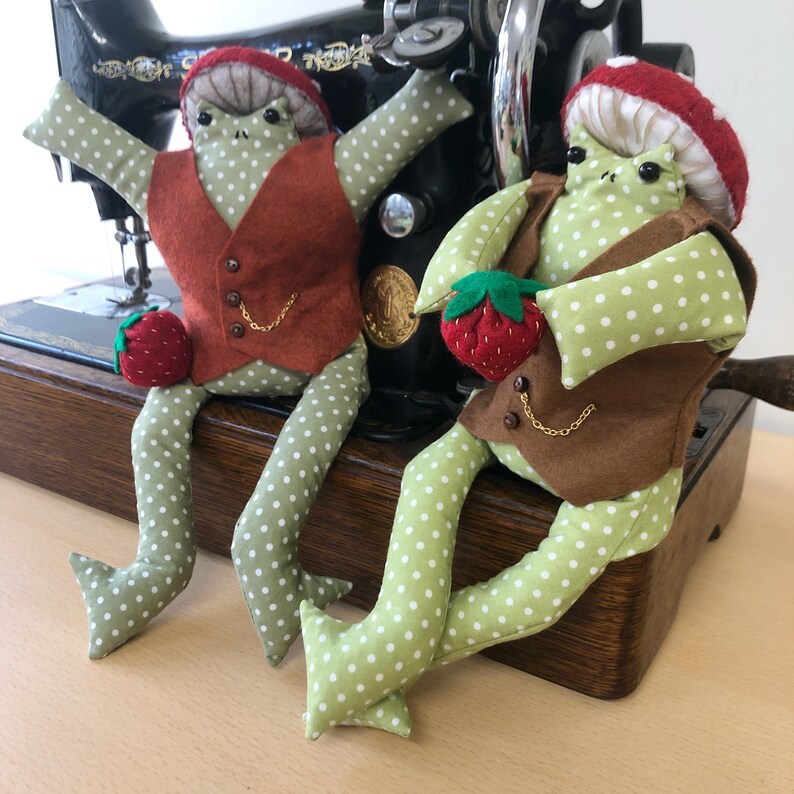 PDF Frog Sewing Pattern Download - Cottagecore Frog Sewing Pattern ...