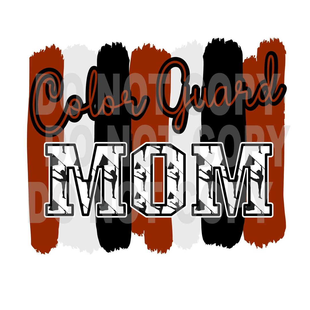 Color Guard Mom PNG Sublimation Mother Mama Flag Band Red - Etsy