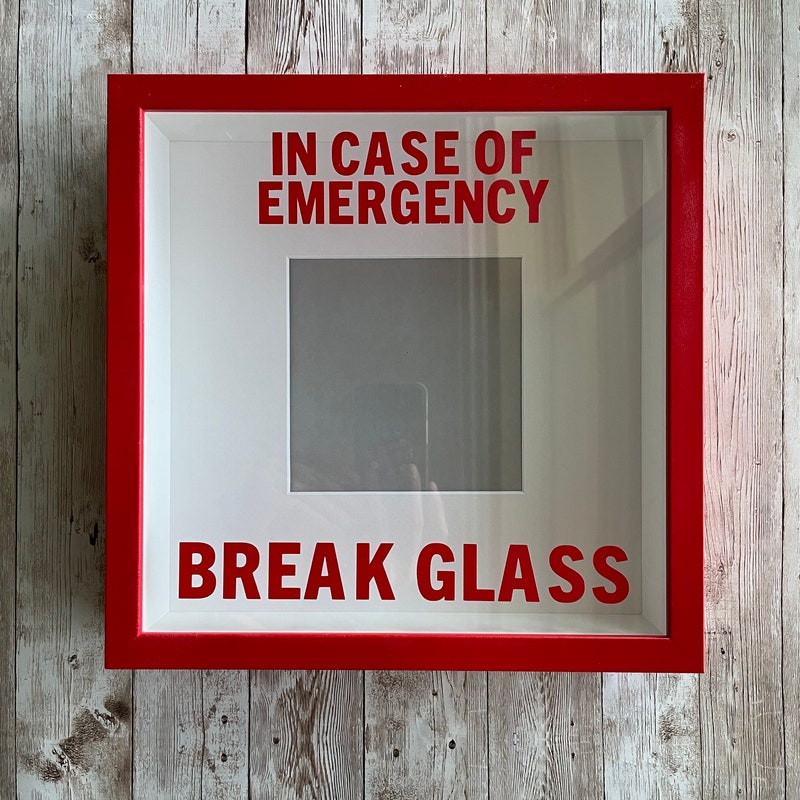 In Case of Emergency Break Glass - Etsy