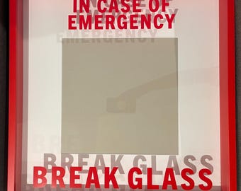 CUSTOM - in Case of Emergency Break Glass - Etsy