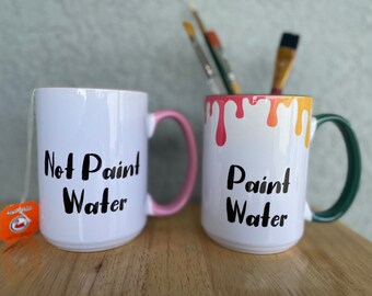 Not Paint Water Mug - Etsy