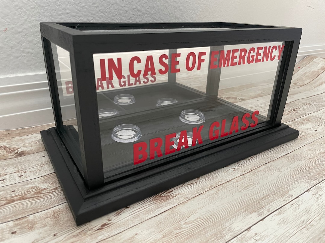 In Case of Emergency Break Glass Case Large | Prank Gag Funny ...