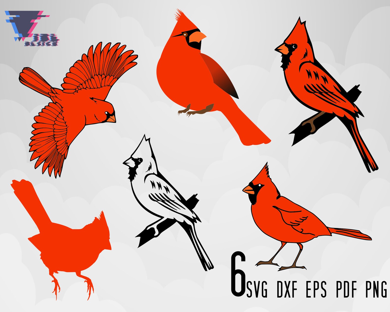 Cardinal Svg Cardinal Bird Svg Bird Svg Cardinal Layered | Etsy