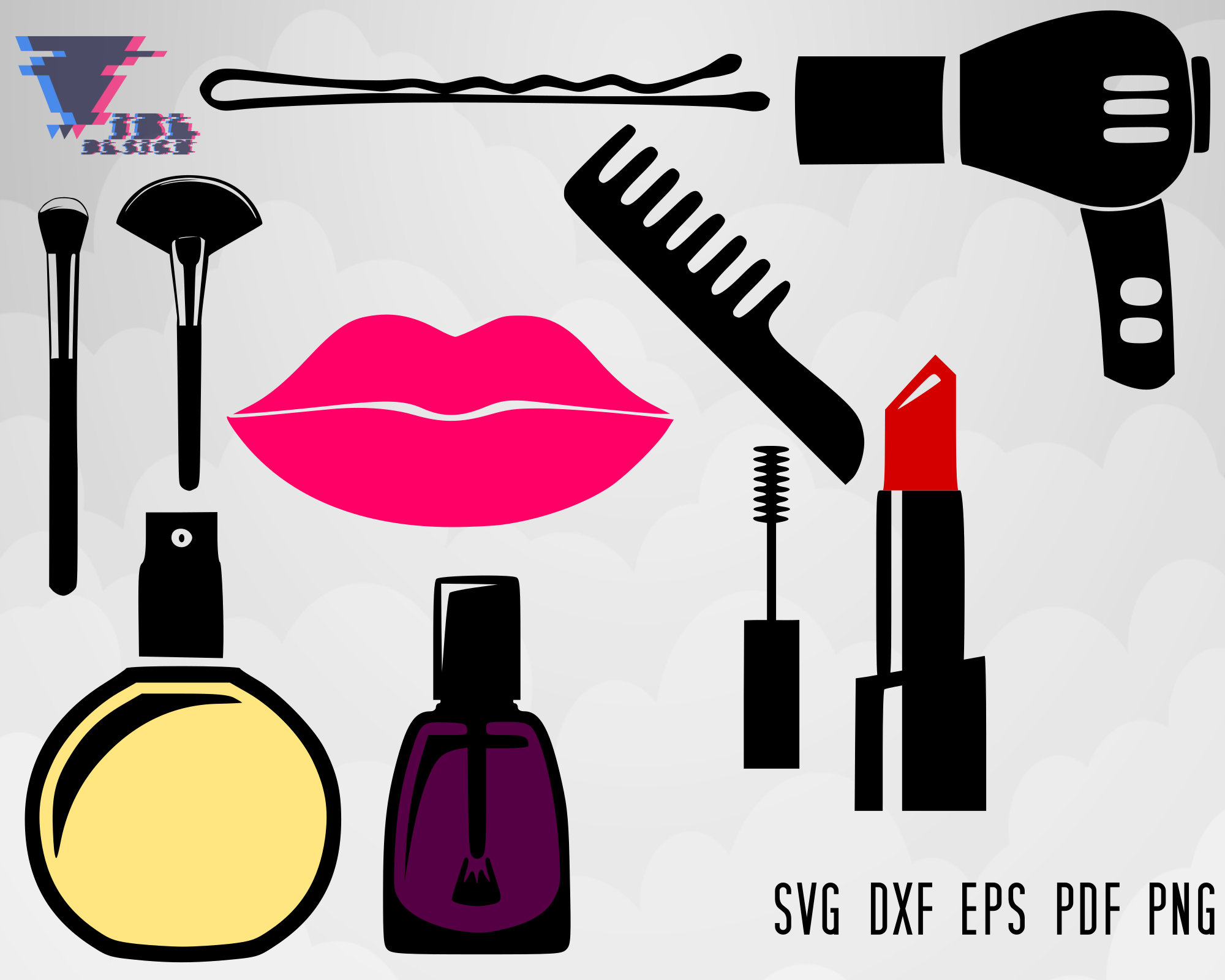 Make Up Svg cut files 25 Make Up Svg Bundle Makeup | Etsy
