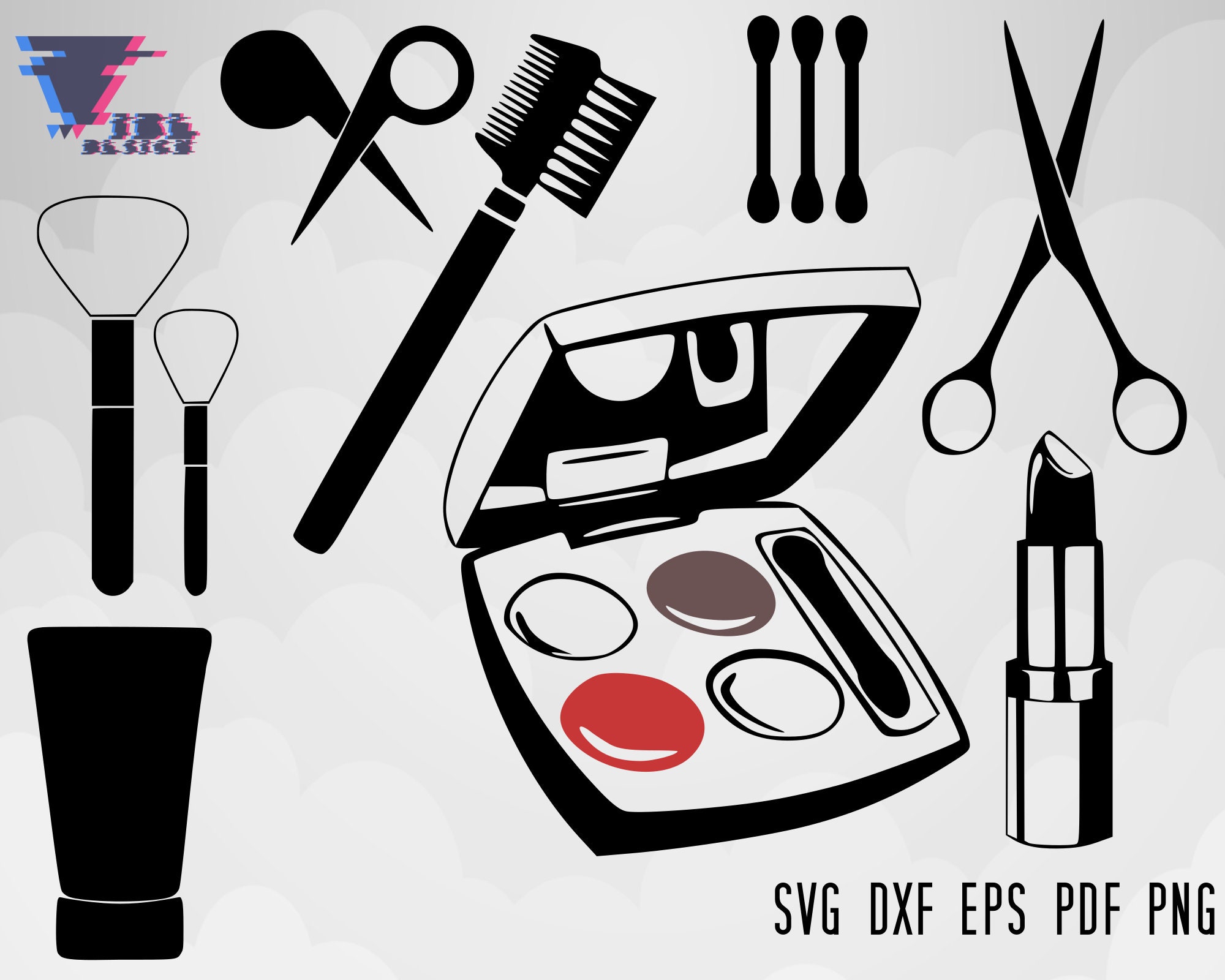 Make Up Svg cut files 25 Make Up Svg Bundle Makeup | Etsy