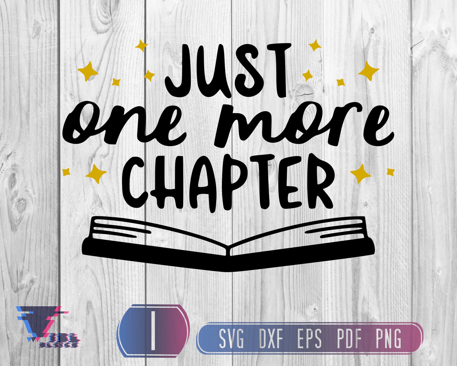 Reading Svg Just One More Chapter Svg Book Svg Book Lover | Etsy