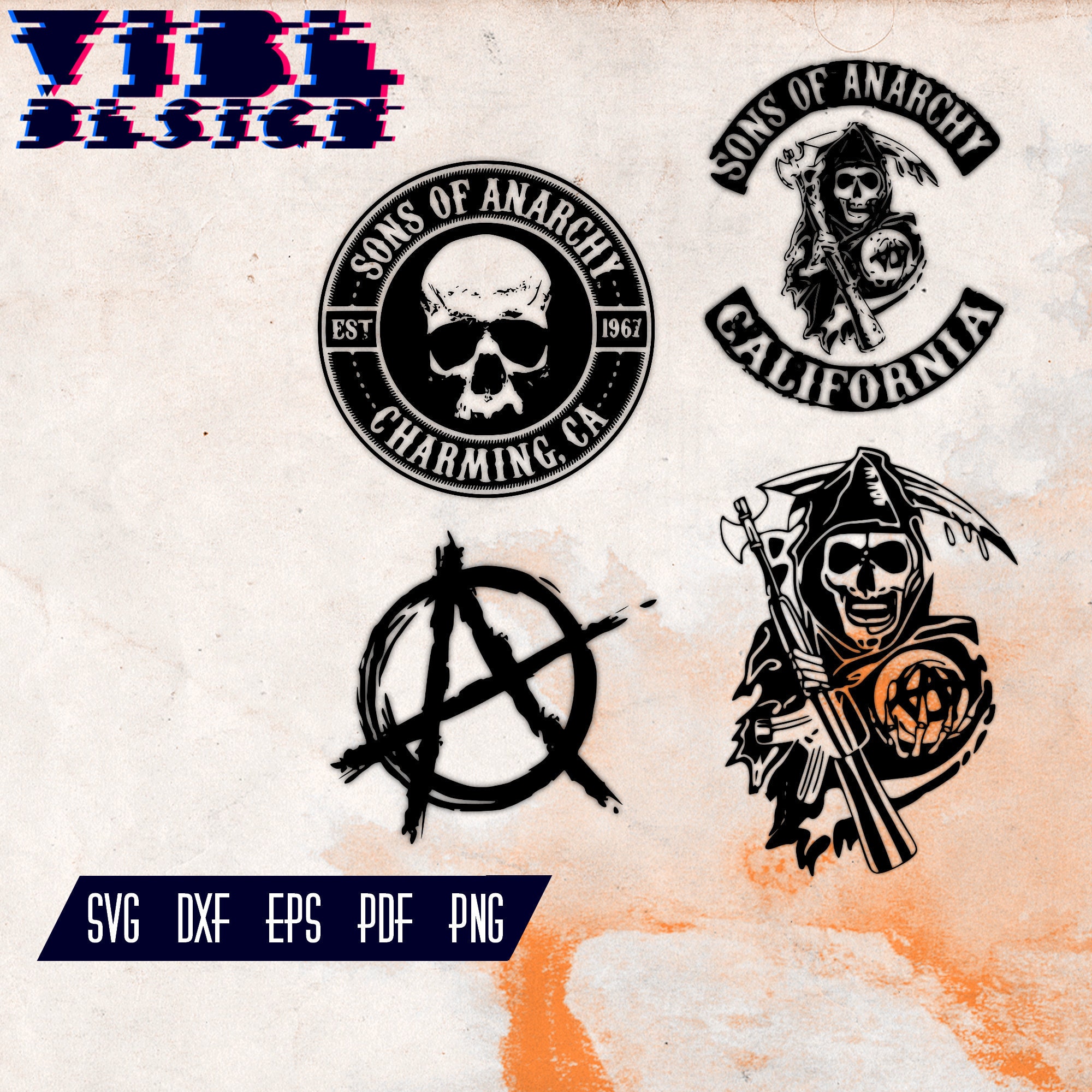Sons Of Anarchy SVG Sons Of Anarchy SVG File Anarchy | Etsy