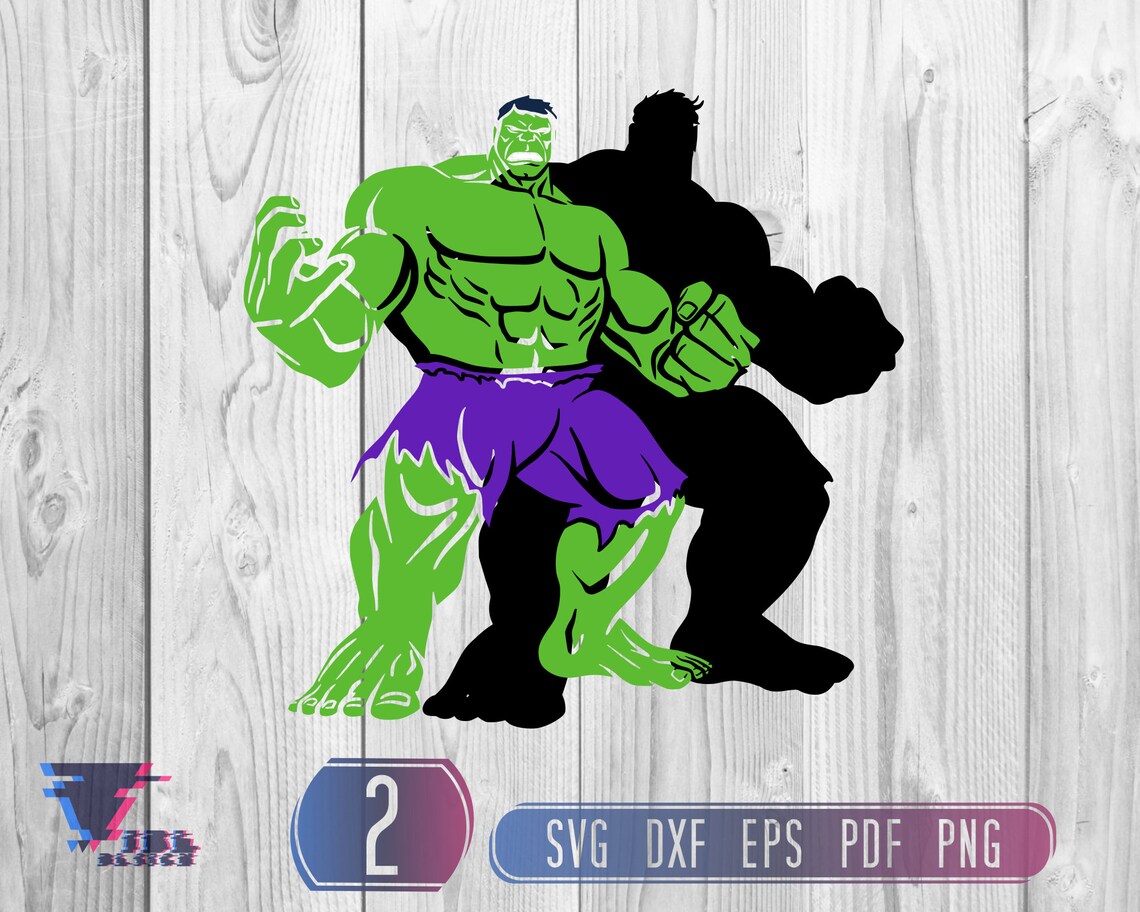 Hulk Svg Layered The Incredible Hulk Svg Marvel Svg | Etsy