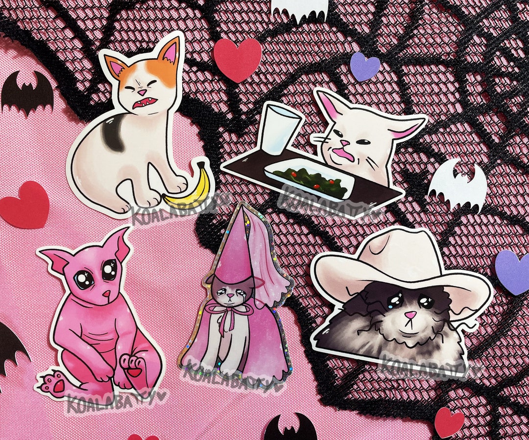Meme Kitties | 3" Vinyl Sticker - Etsy