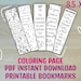JW Bookmarks Coloring Page, PDF, Jehovah's Witness, Digital Download ...