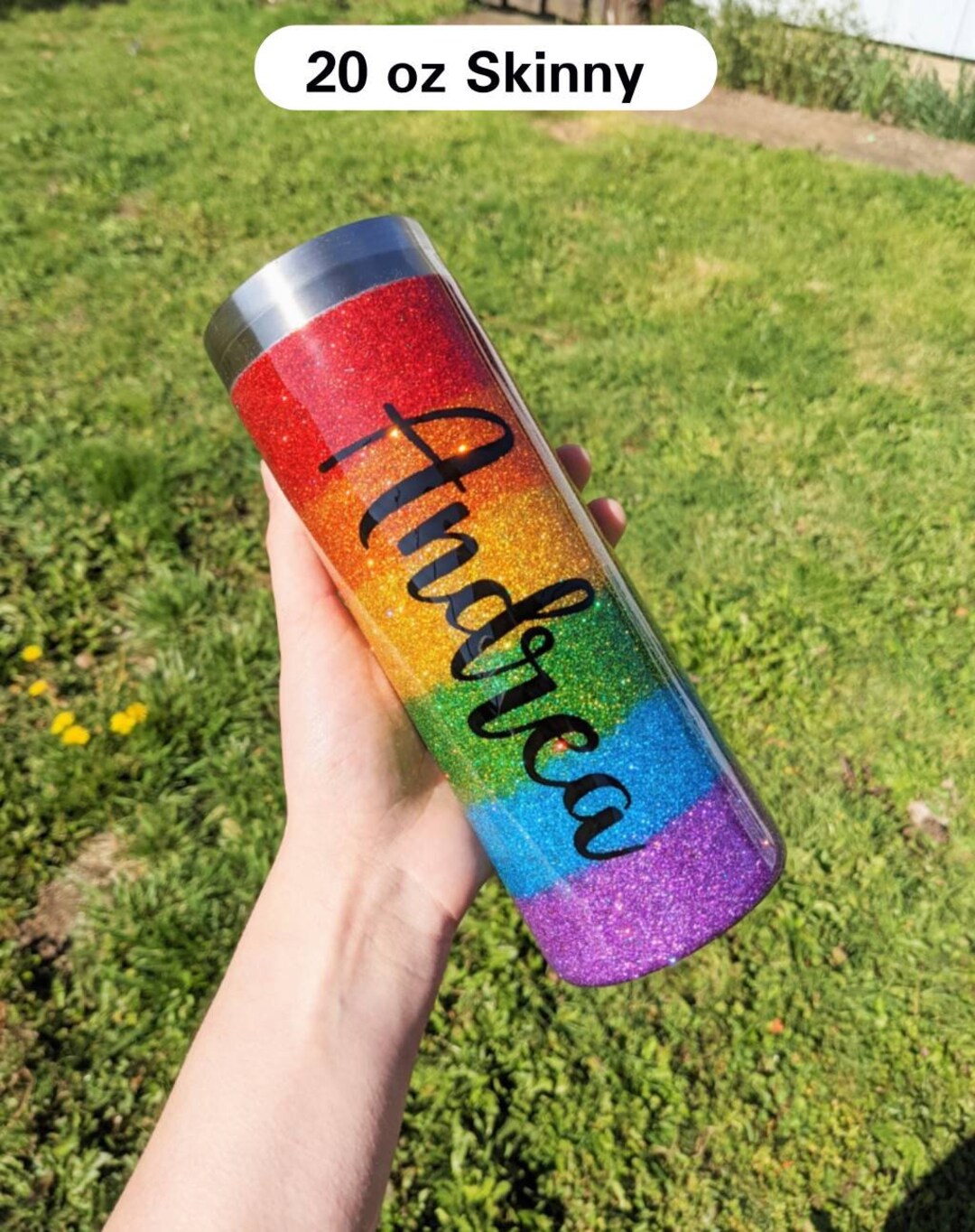Rainbow Tumbler, Pride Cup, Custom Glitter Mug, Gift for Anyone, LGBTQ ...