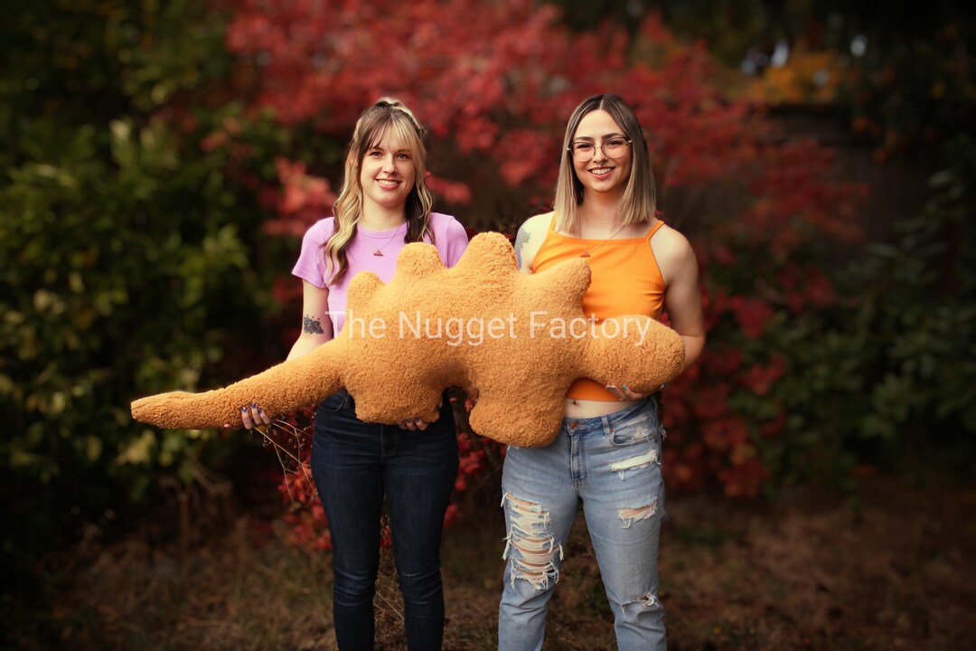 GIANT Dino Nugget Body Pillows, Mega Dino Nuggie Plush, Huge Dinosaur ...