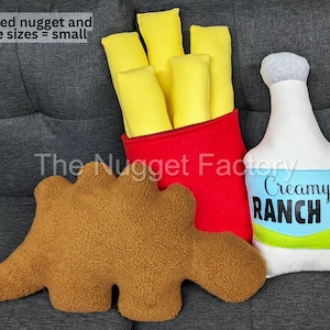 Large French Fry Inspired Plushie, Customizable Toys, Removable Fries ...