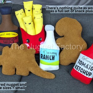 Large French Fry Inspired Plushie, Customizable Toys, Removable Fries ...