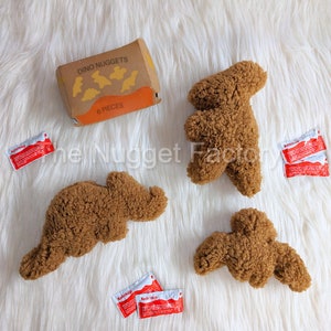 Mini Dino Nugget Plush, Small Dinosaur Nug Plushies, Tiny Dinosaur ...