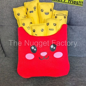 Large French Fry Inspired Plushie, Customizable Toys, Removable Fries ...