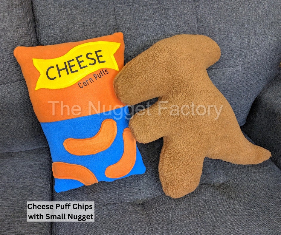 Large Chips Couch Pillow, Potato Chip Plushie, Corn Chip Plush, Cheese ...