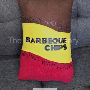 Large Chips Couch Pillow, Potato Chip Plushie, Corn Chip Plush, Cheese ...