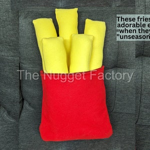 Large French Fry Inspired Plushie, Customizable Toys, Removable Fries ...