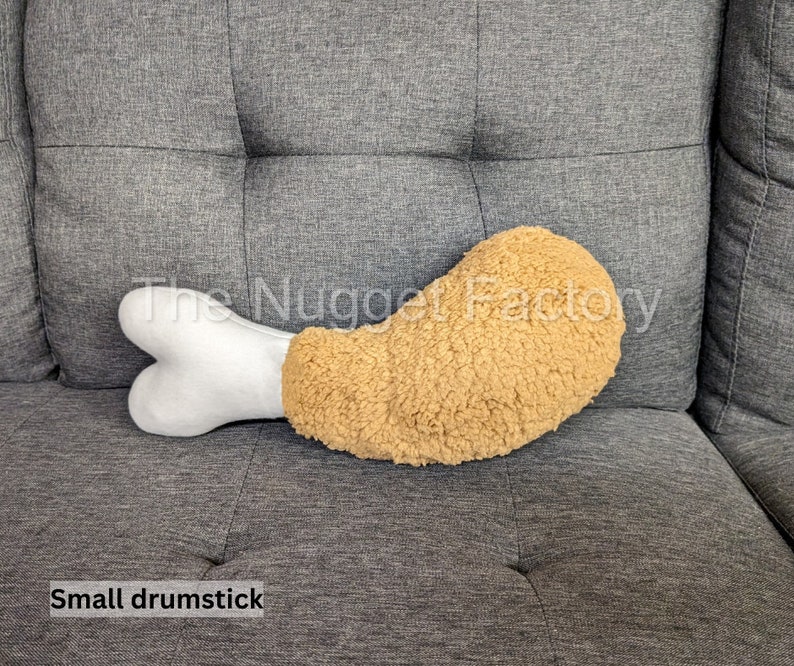 Drumstick Couch Pillow, Chicken Wing Plushie, Fried Chicken Stuffed ...